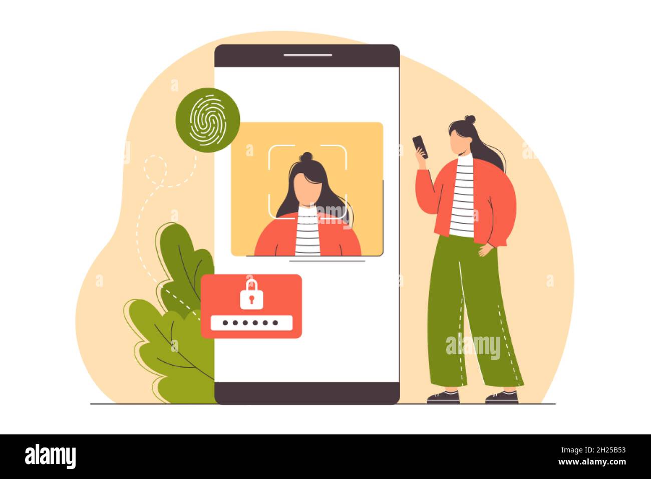 Data protection with biometric identification. Fingerprint security ...