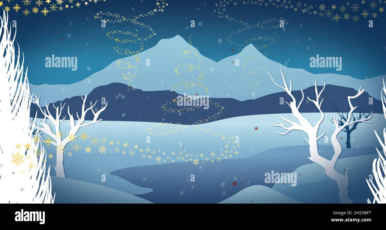 Falling snow loop hi-res stock photography and images - Alamy