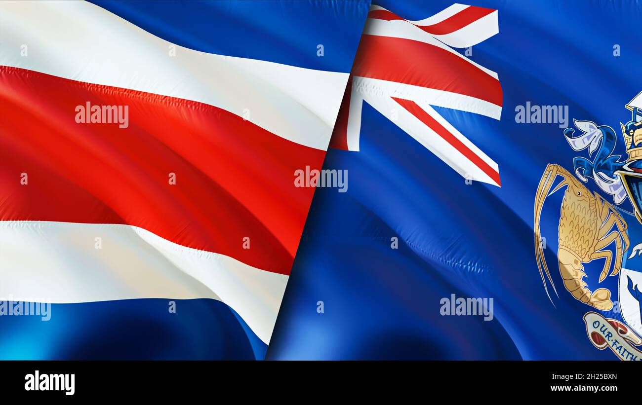 Costa rica tristan da cunha flag hi-res stock photography and images ...