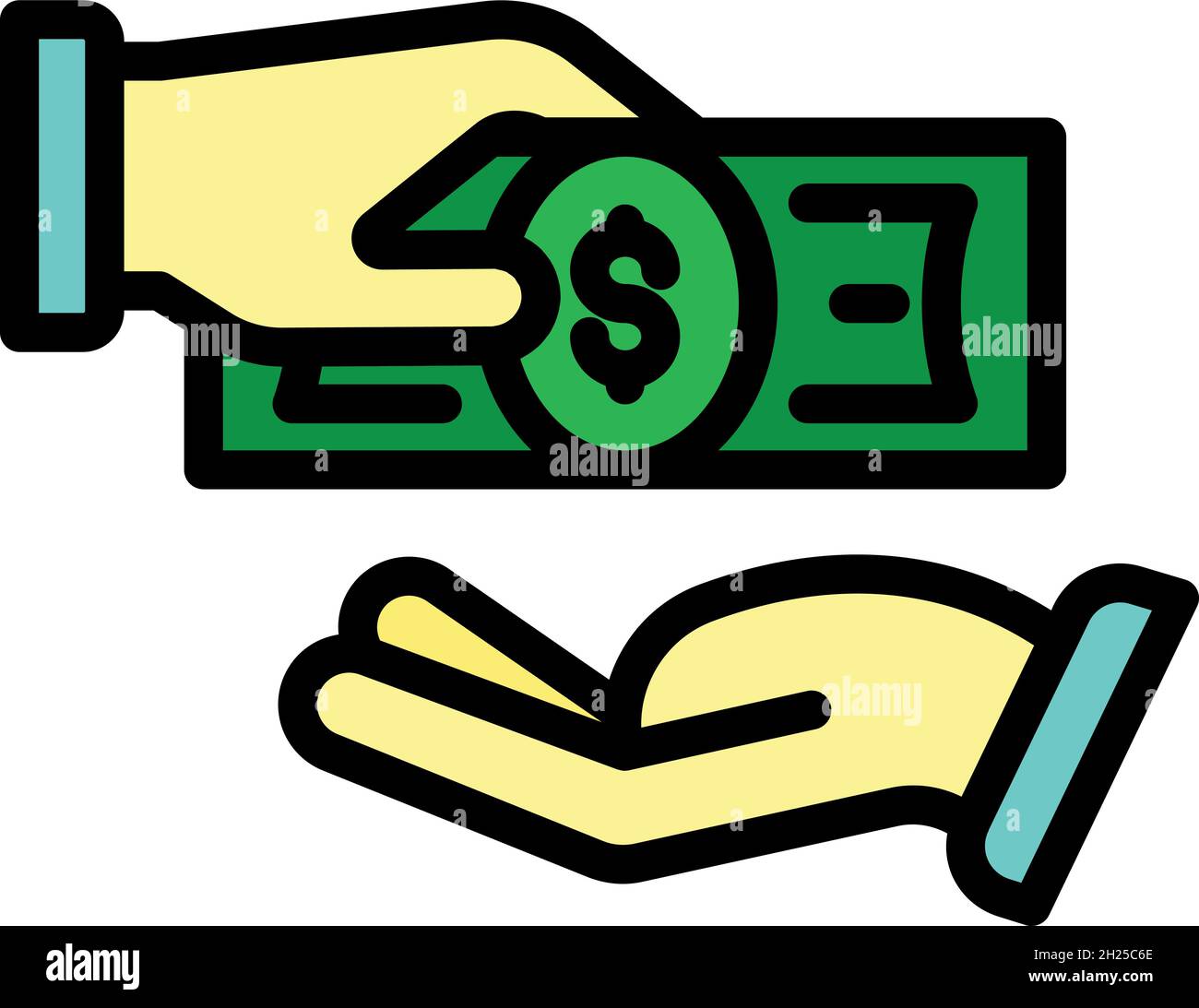 Money cash corruption icon. Outline money cash corruption vector icon ...
