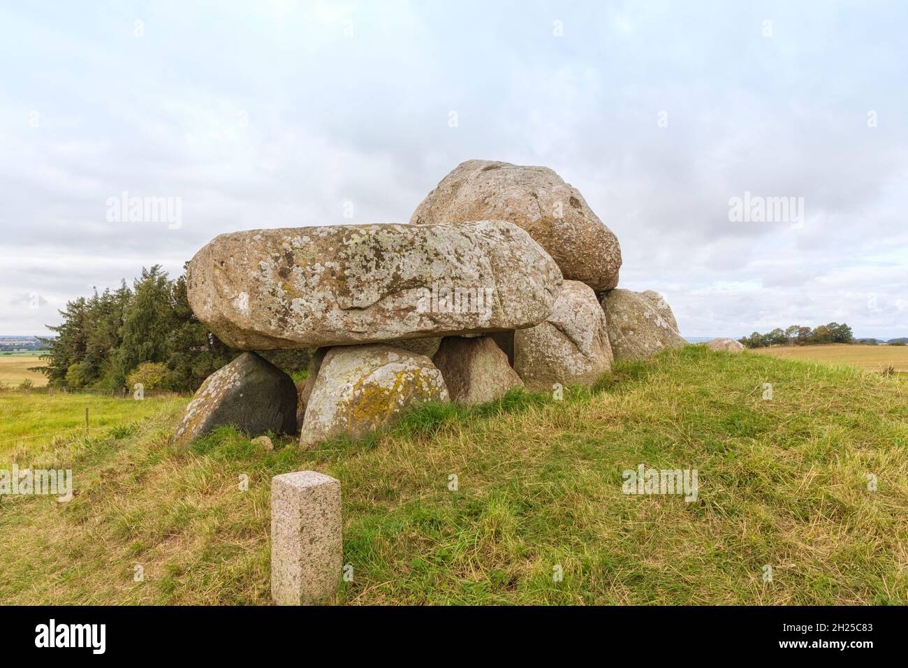 Sømarkedyssen, a neolithic megalithic tomb located near Sømarke on the ...