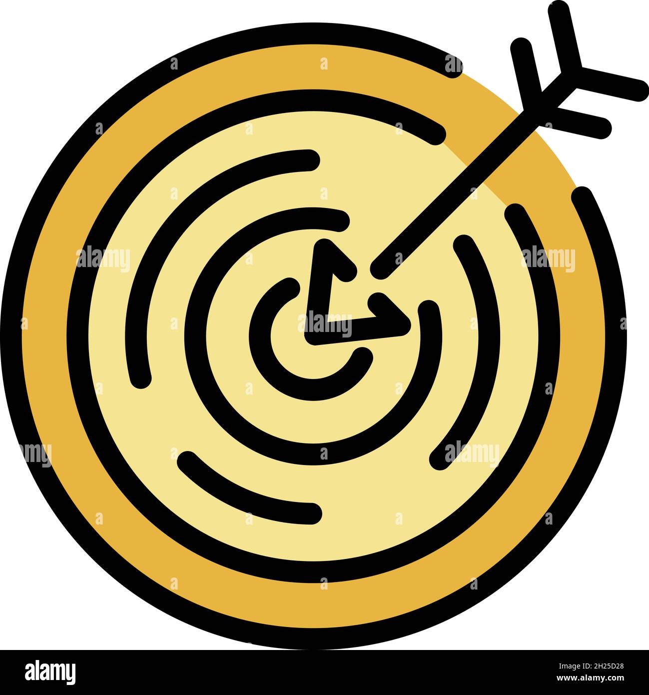 Collaboration target icon. Outline collaboration target vector icon ...