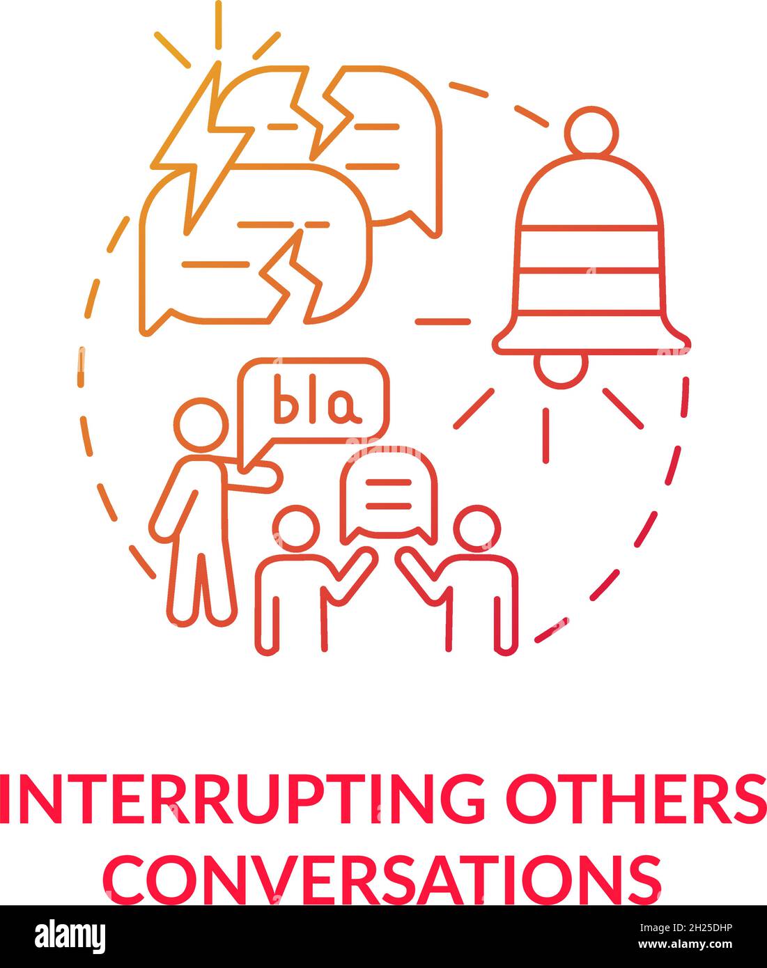 Interrupt conversation Stock Vector Images - Alamy