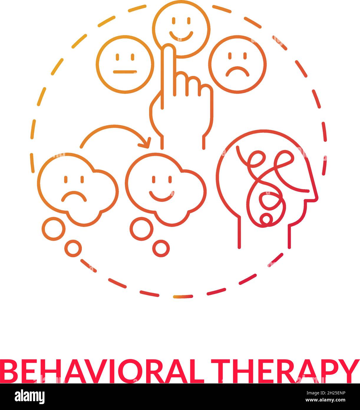 Behavioral therapy concept icon Stock Vector Image & Art - Alamy