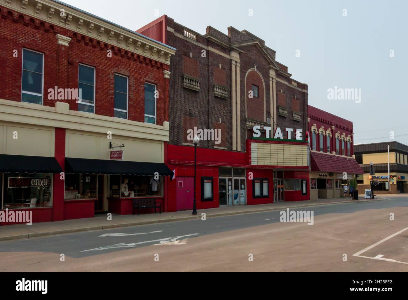 Alpena Michigan, USA - July 19, 2021: Entrance to State theatre in ...