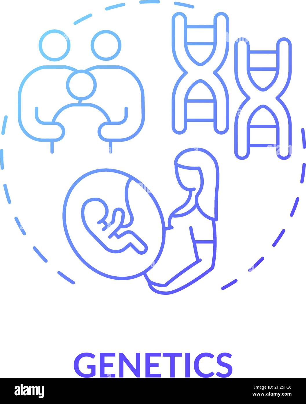 Genetics concept icon Stock Vector Image & Art - Alamy