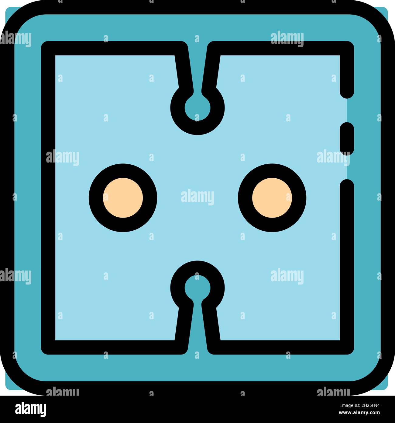 NAME icon. Outline NAME vector icon color flat isolated Stock Vector ...