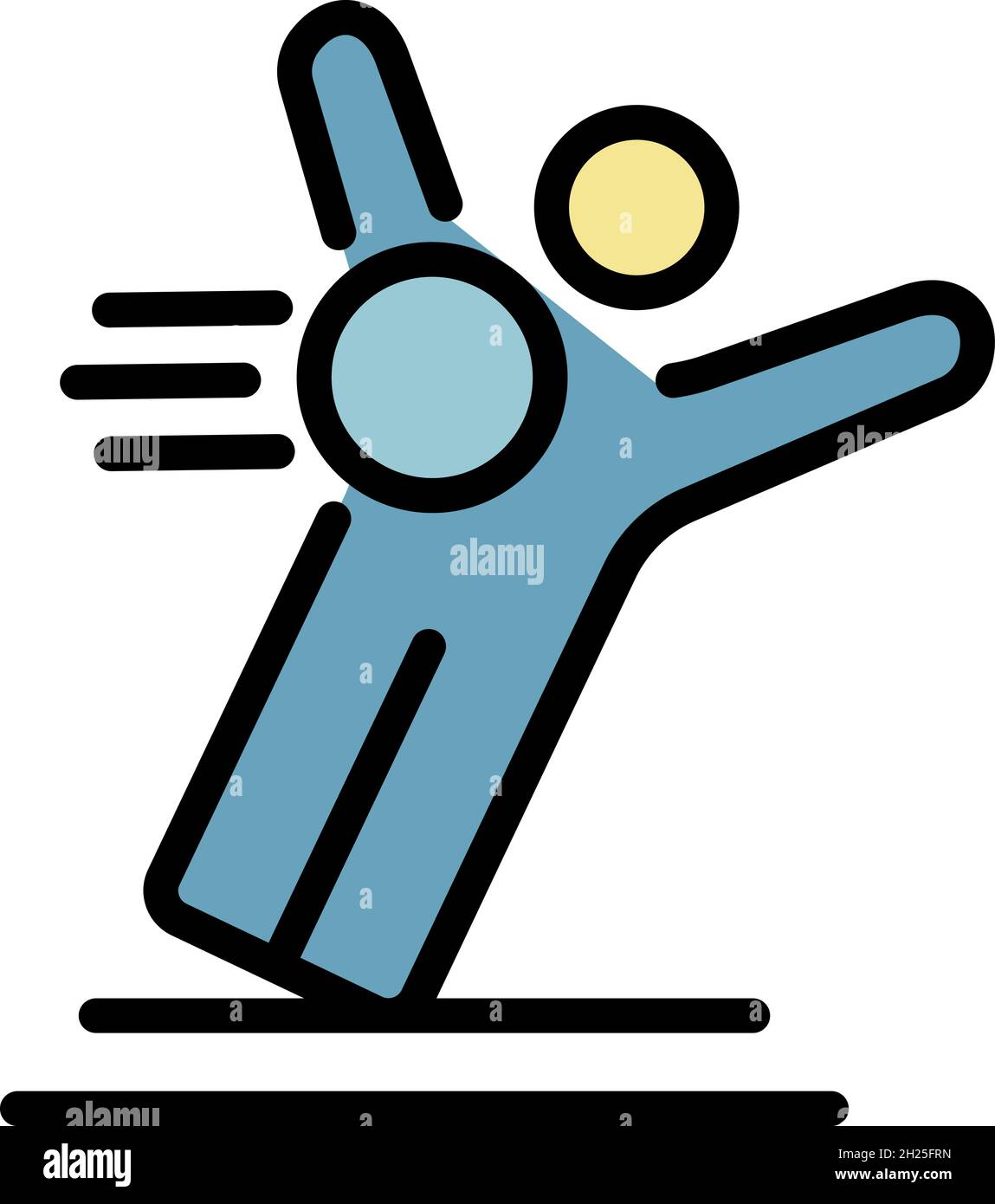 Soccer goalkeeper icon. Outline soccer goalkeeper vector icon color ...