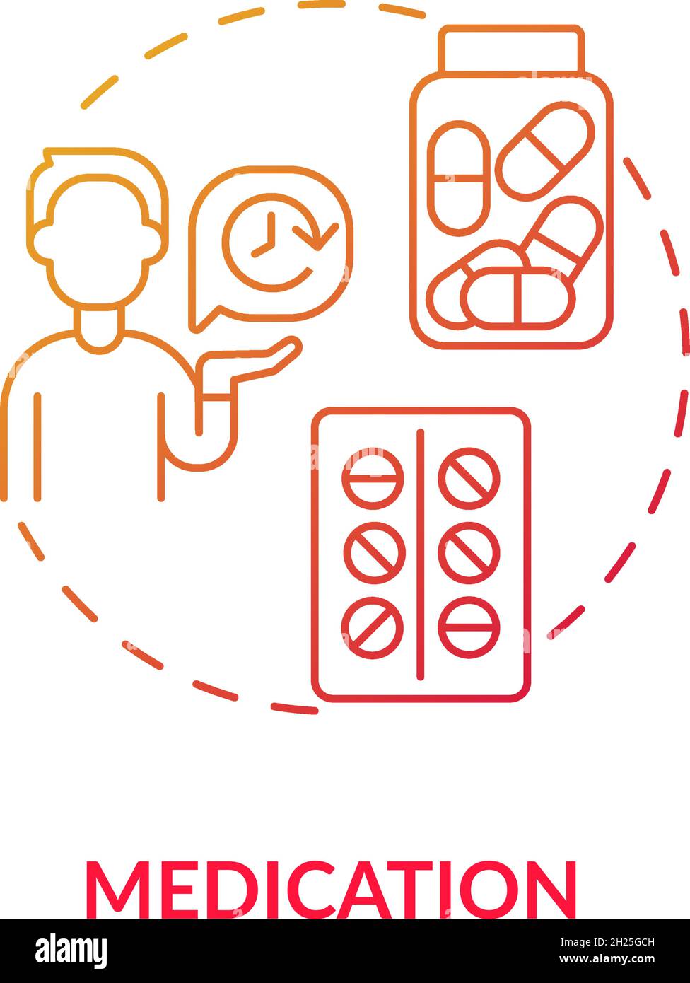 Medication concept icon Stock Vector Image & Art - Alamy