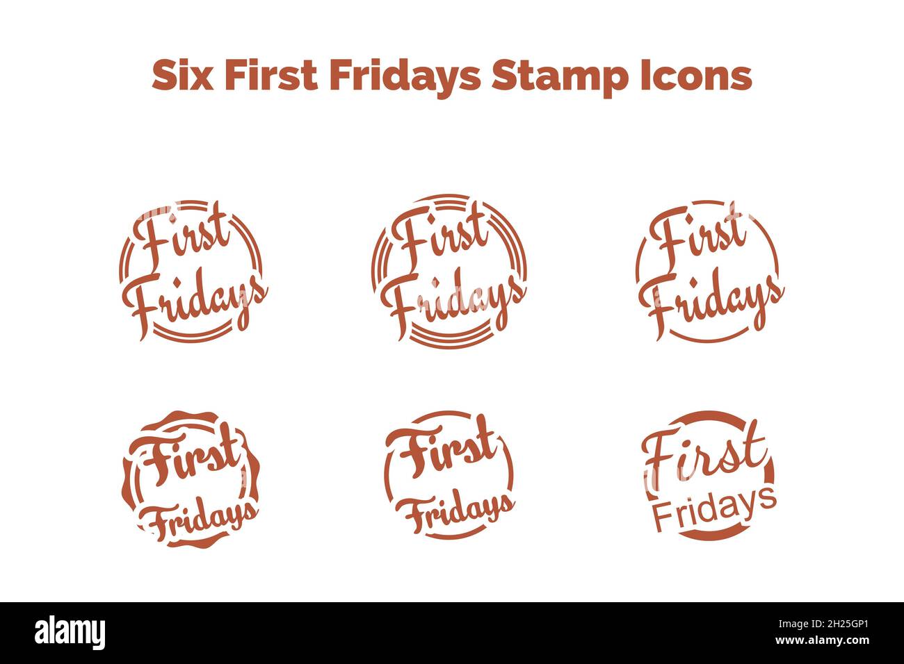 Stamp icons Stock Vector Images - Alamy