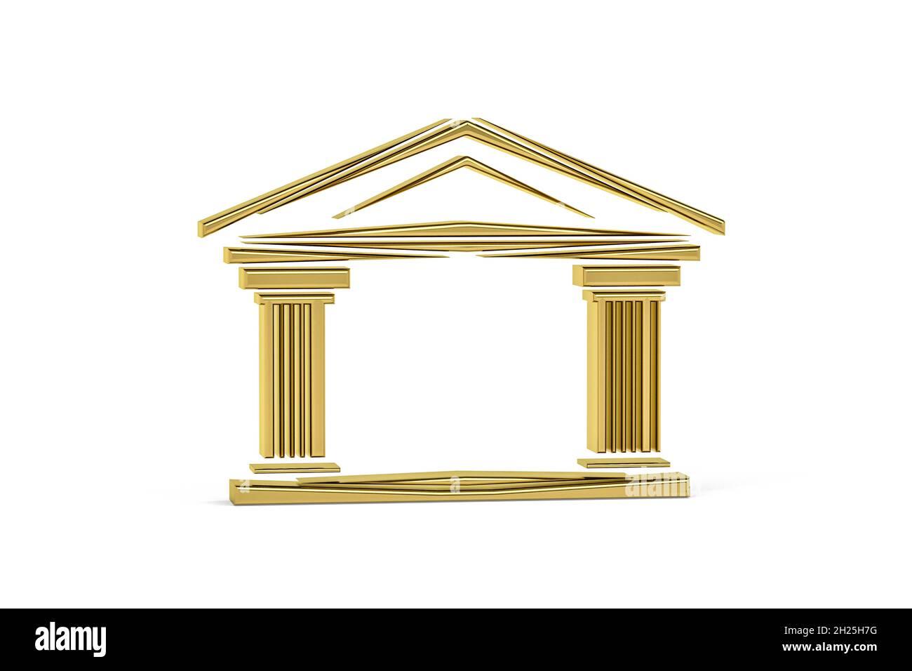 Ancient Roman civilization - Golden art and culture icon isolated on ...
