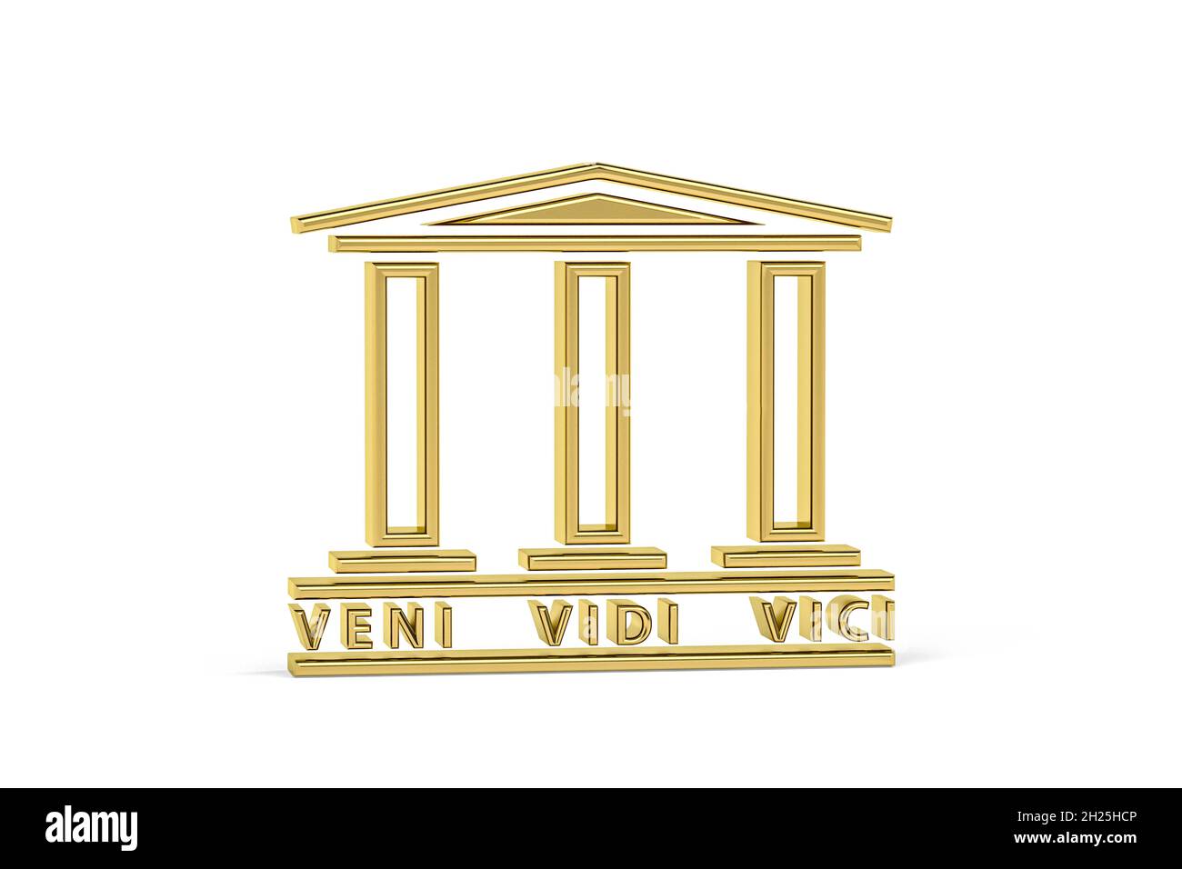 Ancient Roman civilization - Golden art and culture icon isolated on ...