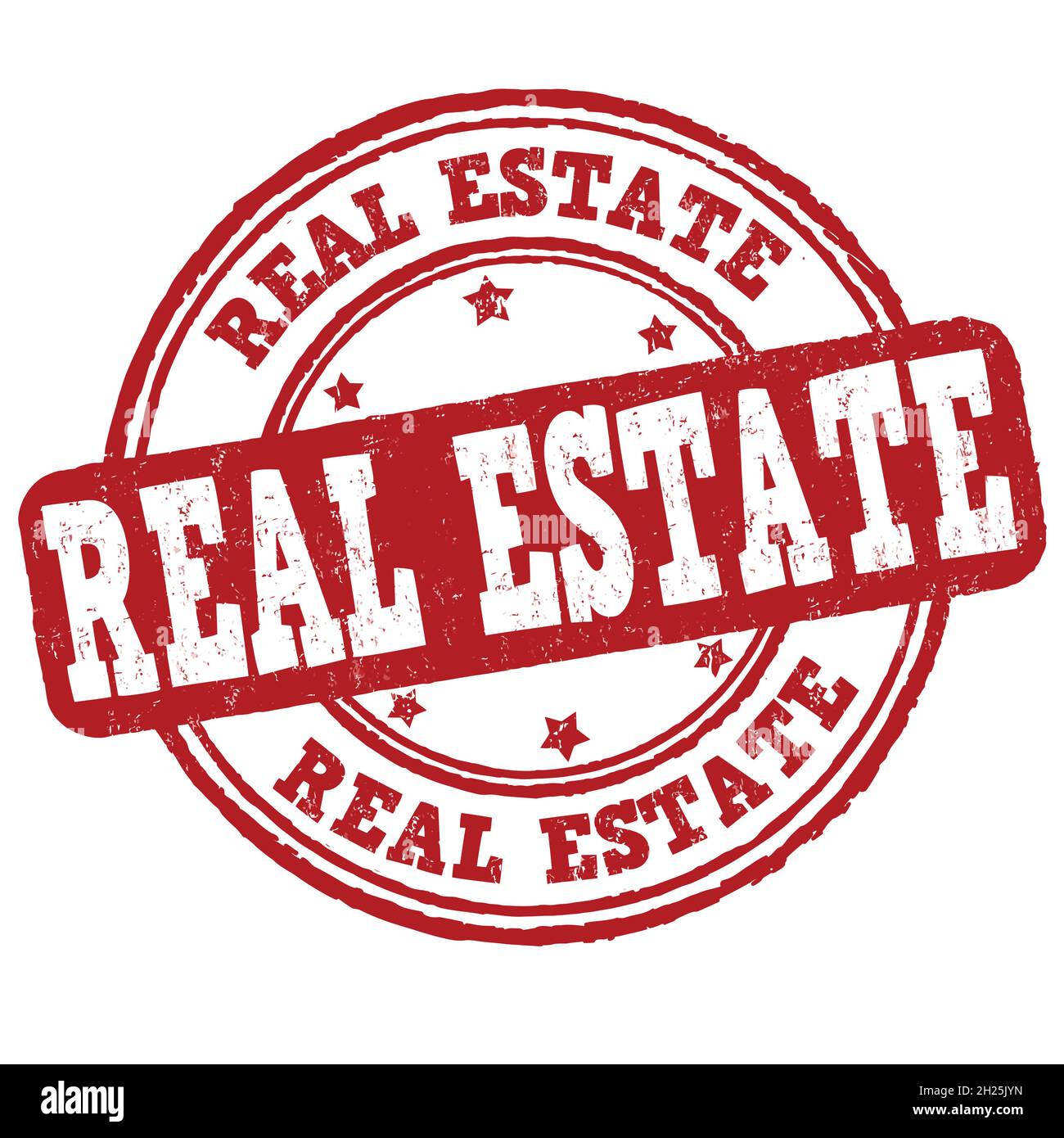 Real estate grunge rubber stamp on white background, vector ...