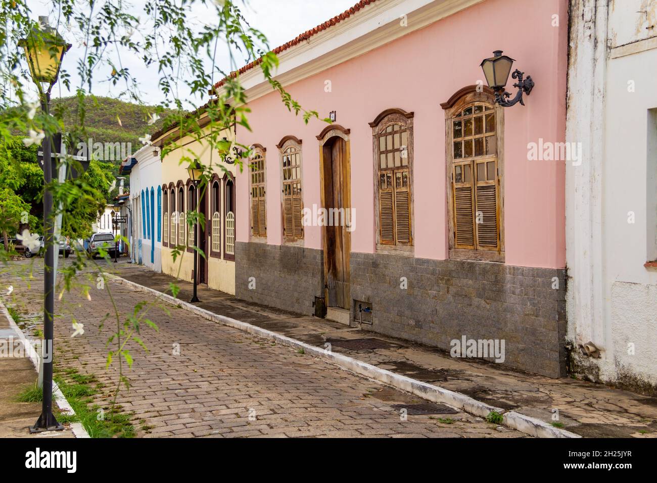 Details of the charming city of Goias (Goias Velho). A small tourist ...