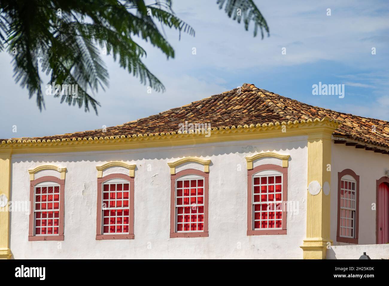 Details of the charming city of Goias (Goias Velho). A small tourist ...