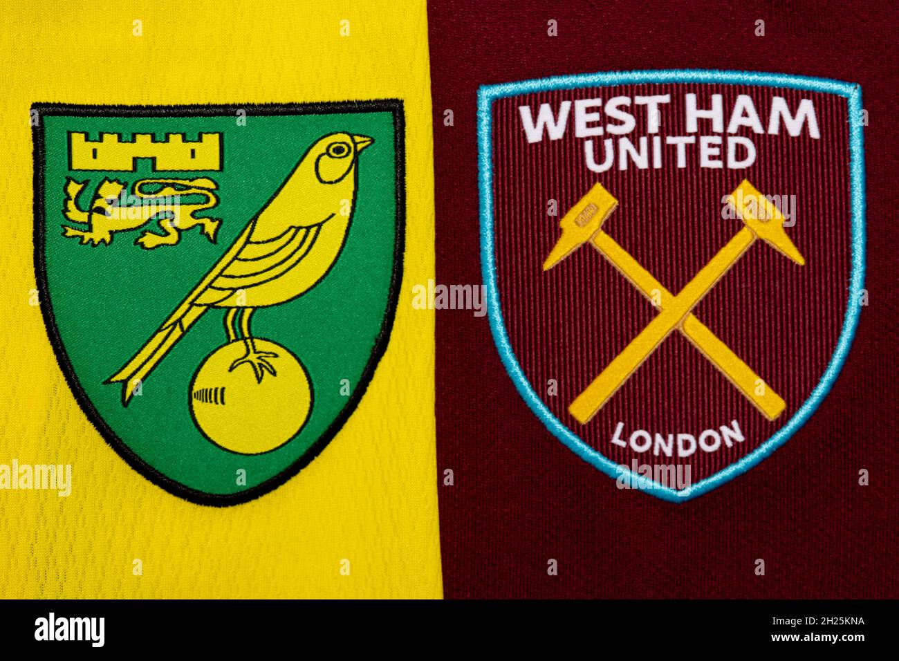 Norwich city football club logo hi-res stock photography and images - Alamy