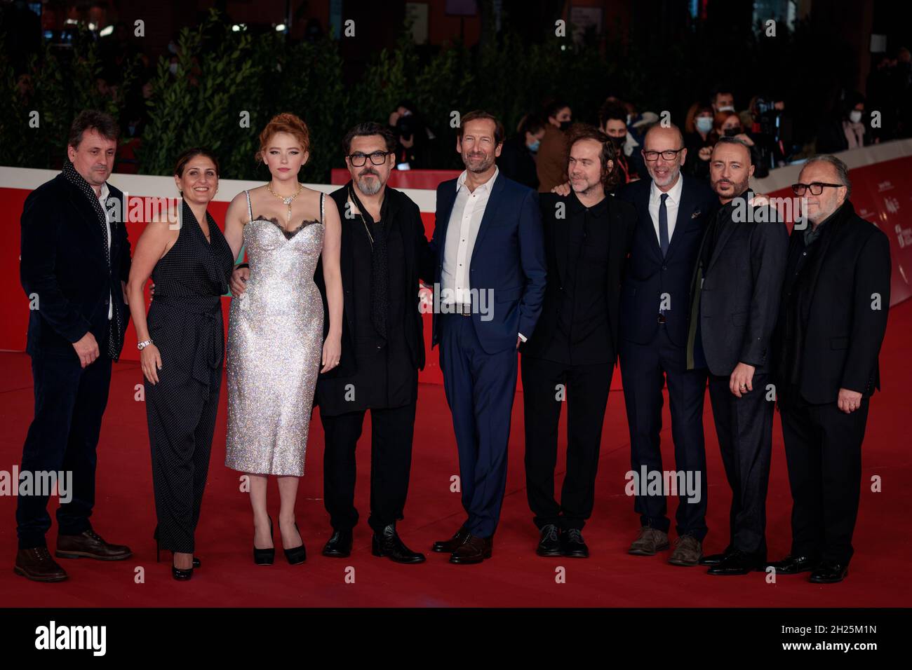 ROME, ITALY - OCTOBER 16: Guy Heeley, a guest, Haley Bennett, Director ...