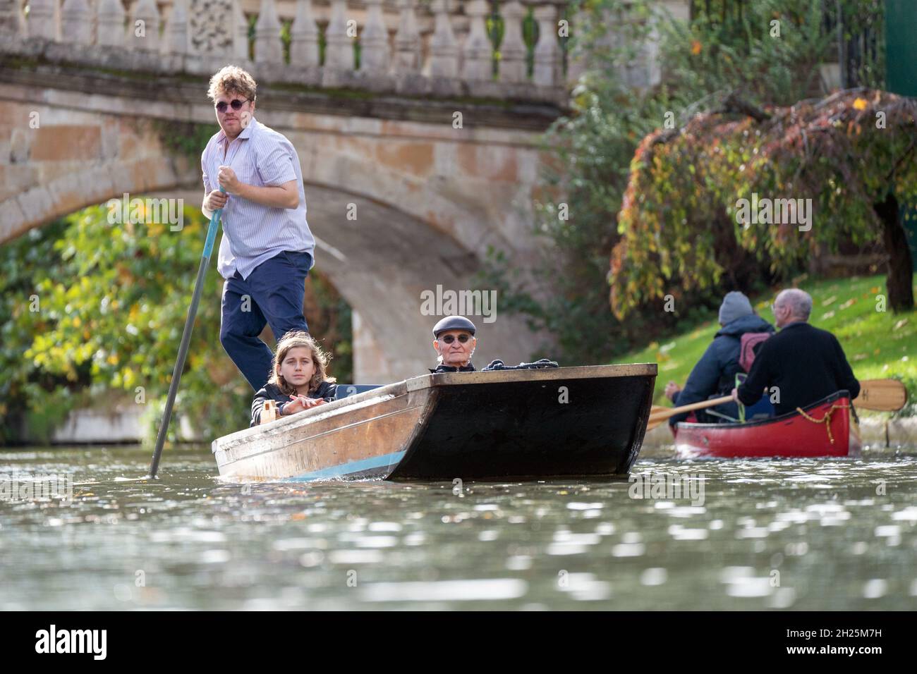 People punt along the River Cam in Cambridge. Picture date: Wednesday ...
