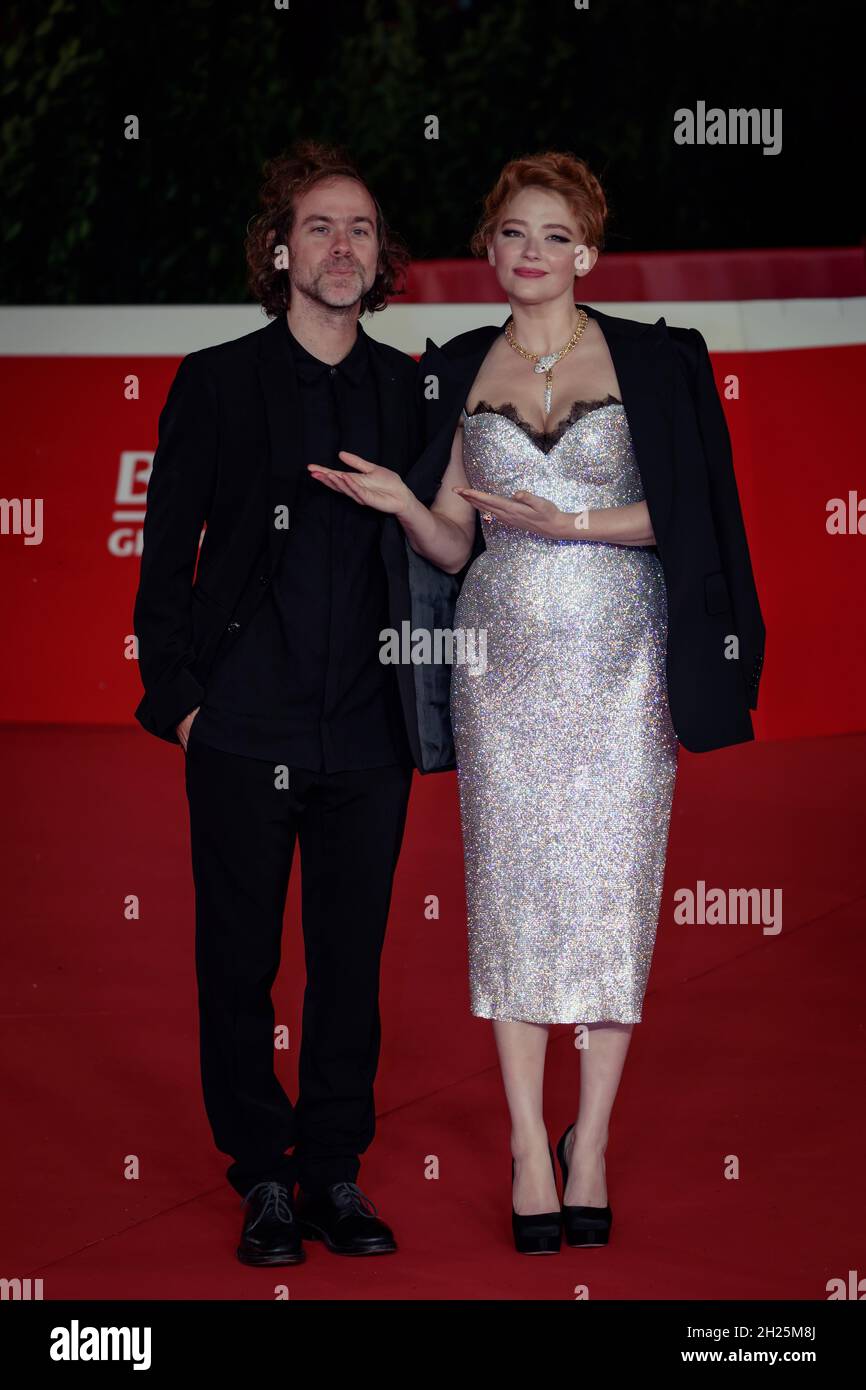 ROME, ITALY - OCTOBER 16: Bryce Dessner and Haley Bennett attend the ...