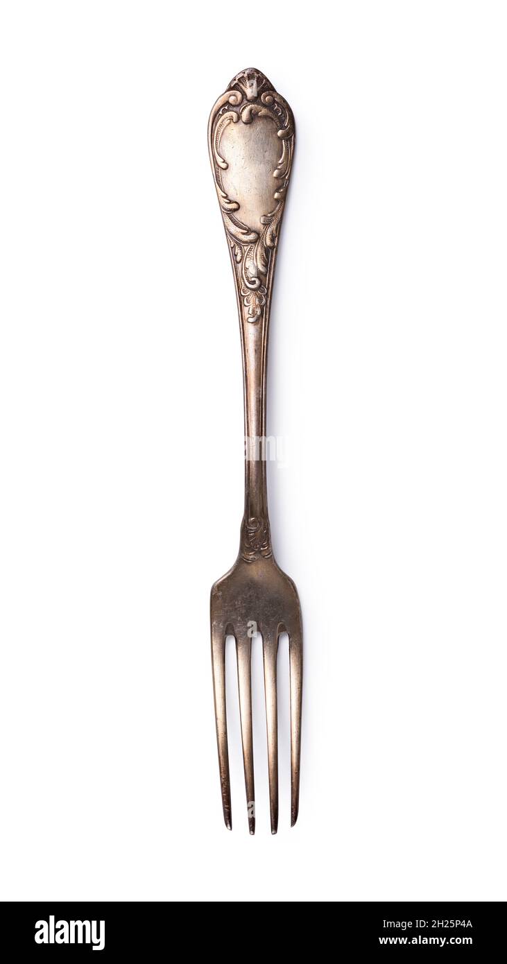 Antique silverware isolated fork hi-res stock photography and images ...