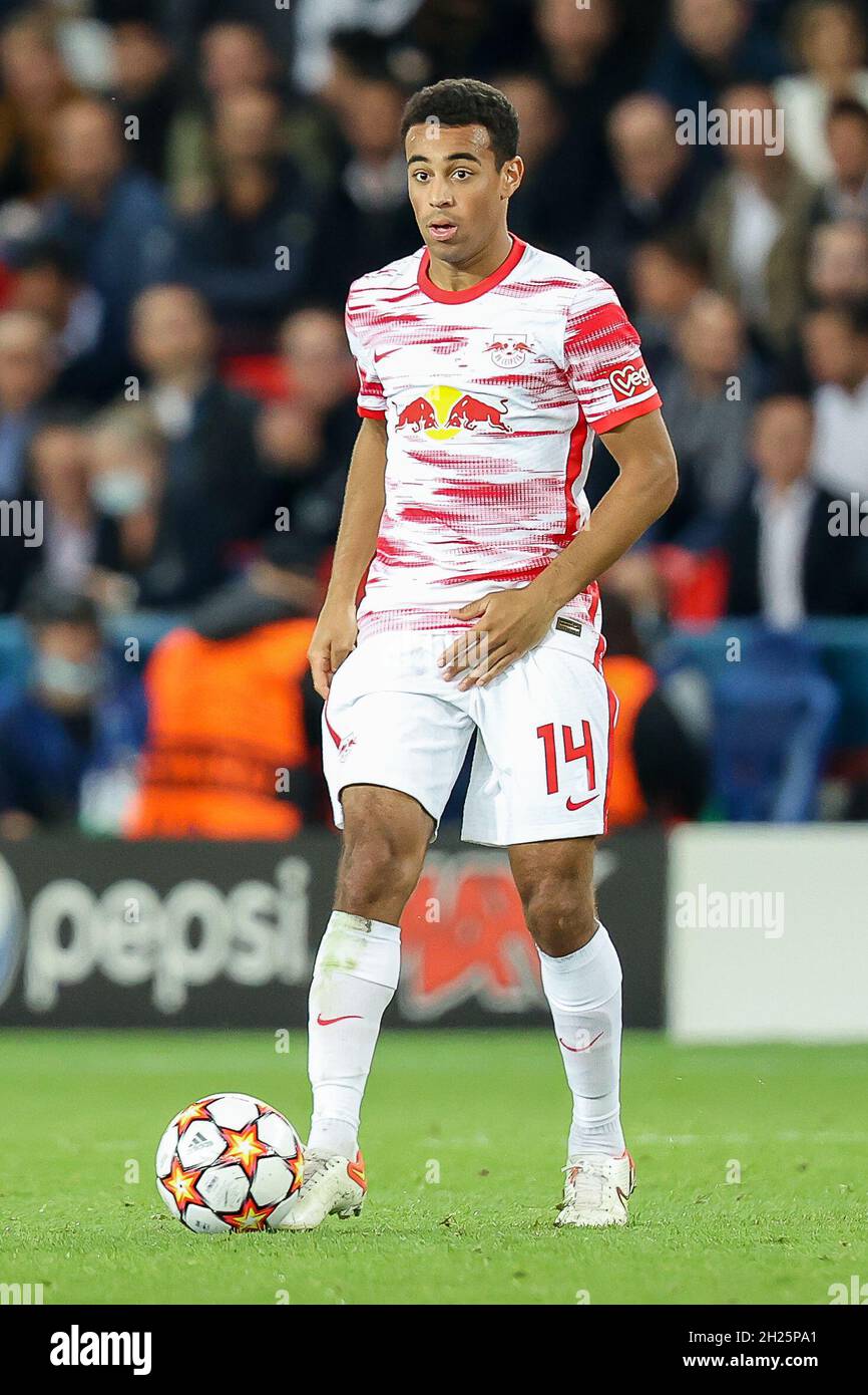 PARIS, FRANCE - OCTOBER 19: Tyler Adams of RB Leipzig during the Group ...