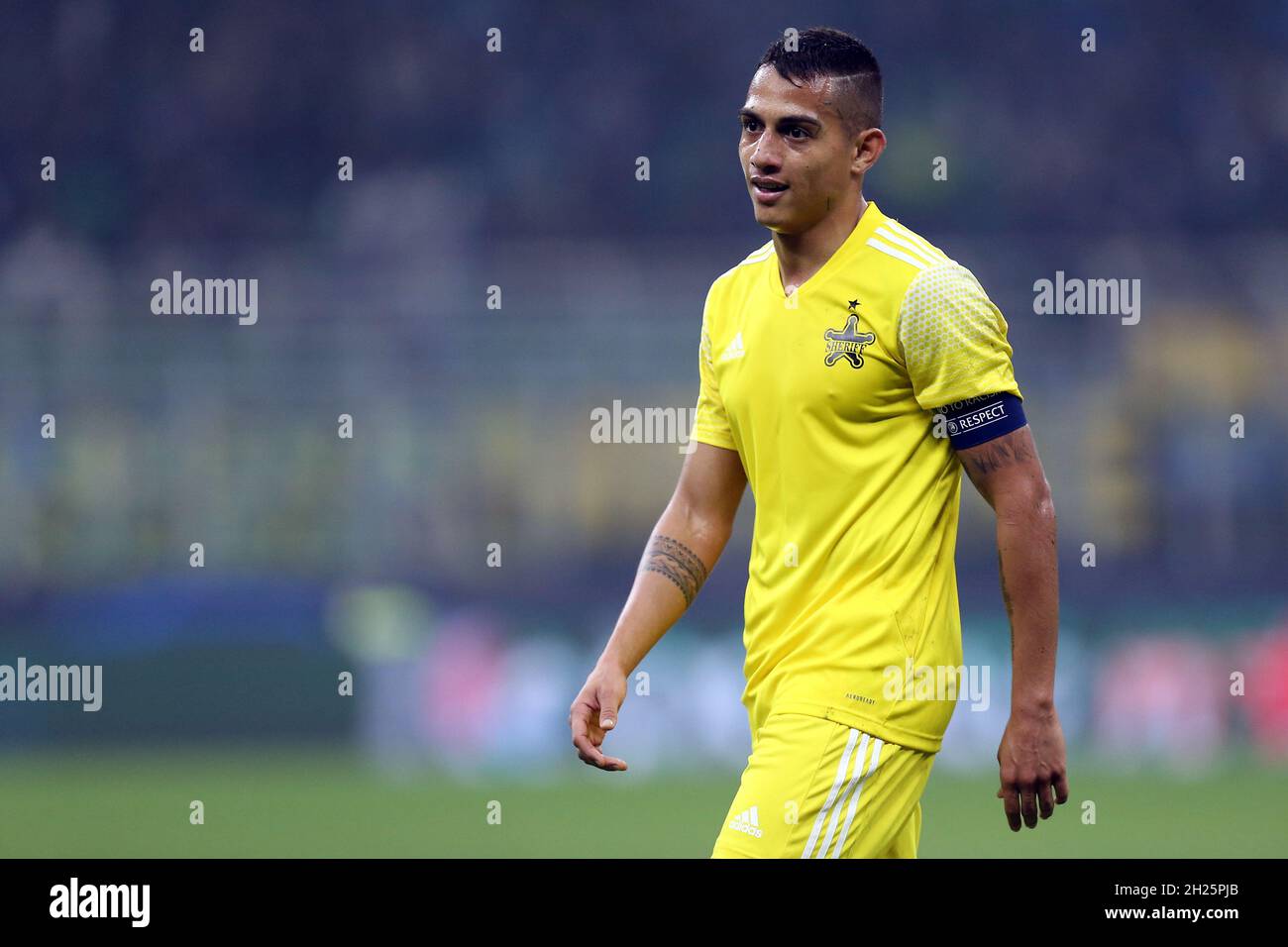 Frank Castaneda of FC Sheriff looks on during the Uefa Champions League ...