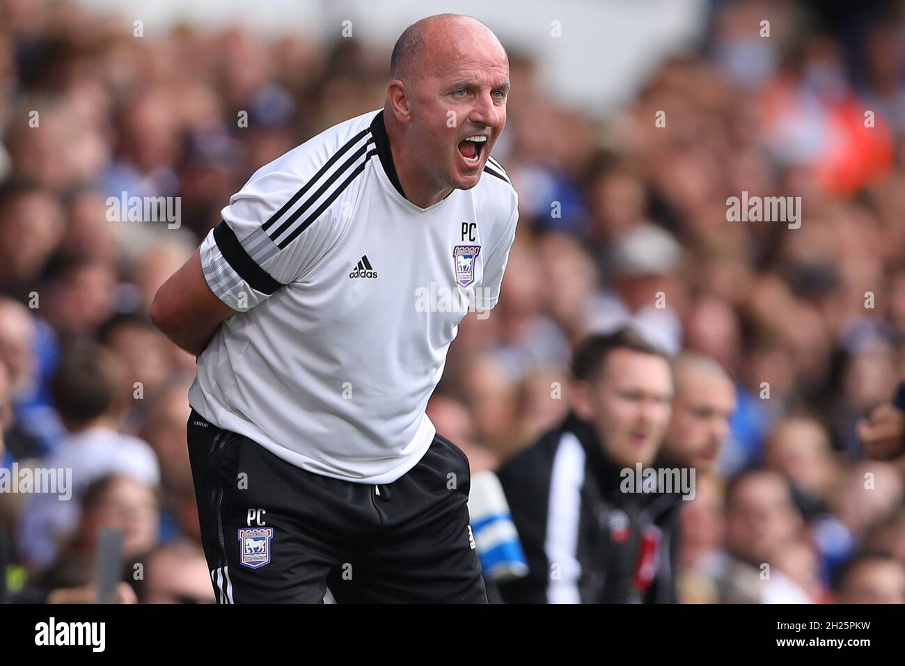 Manager of Ipswich Town, Paul Cook - Ipswich Town v Bolton Wanderers ...
