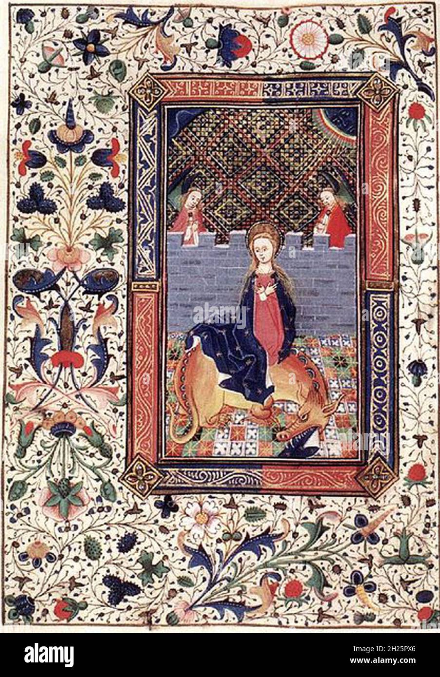 Vintage Tudor 15th Century art Stock Photo - Alamy