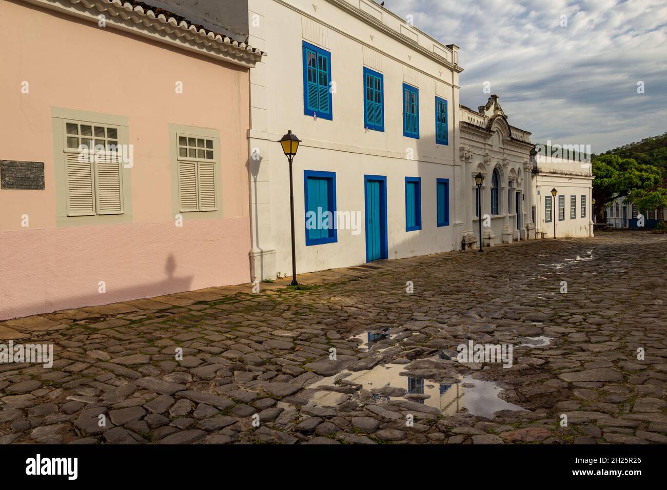 Details of the charming city of Goias (Goias Velho). A small tourist ...