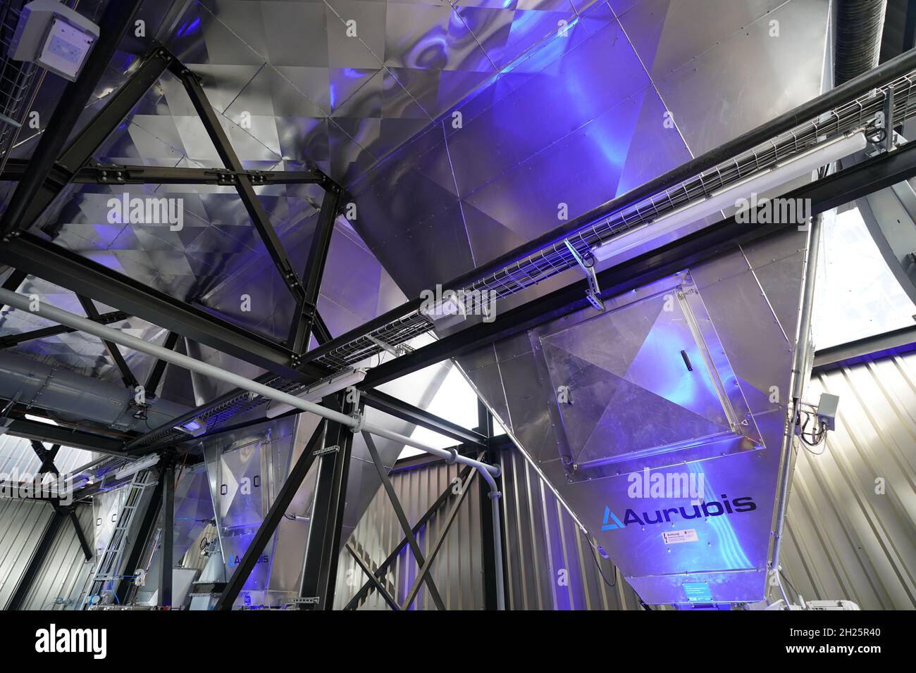 Hamburg, Germany. 20th Oct, 2021. Huge filters can be seen in the ...