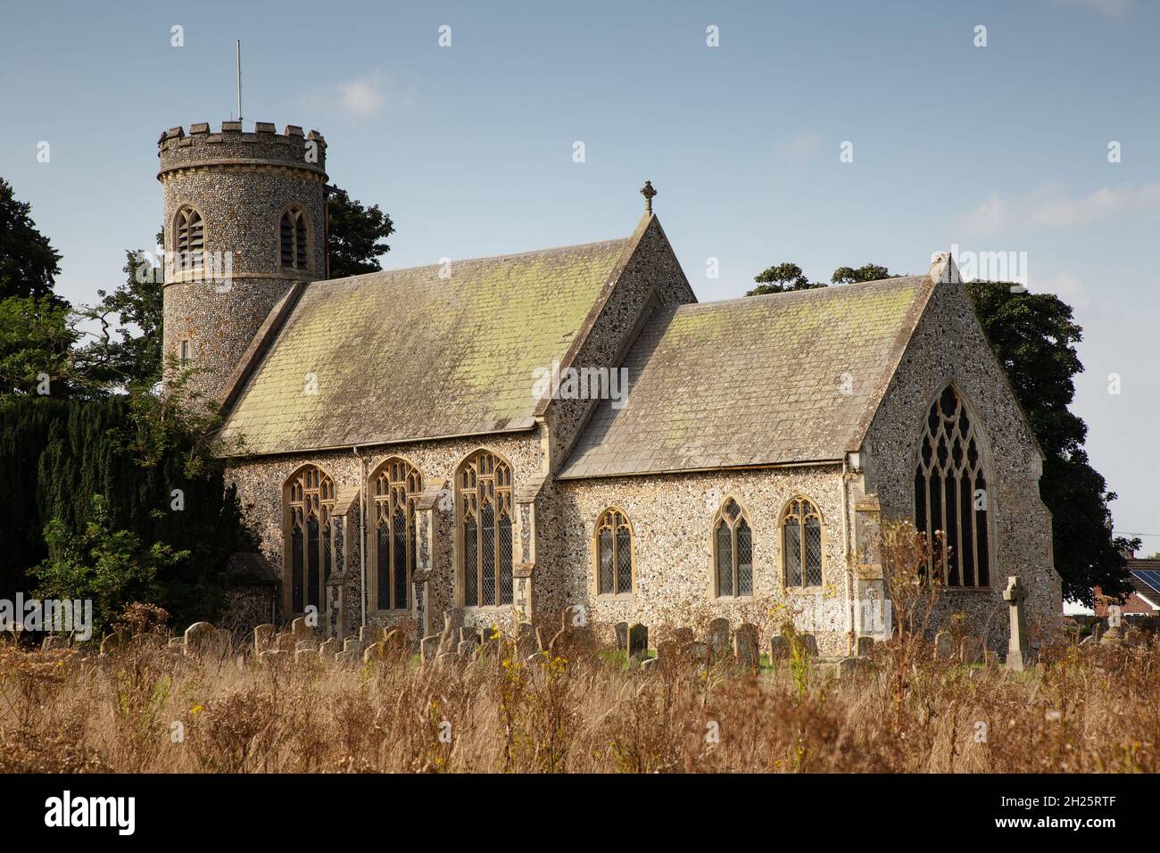 Church of Saint Mary the Virgin in Weeting, Brandon England Stock Photo ...