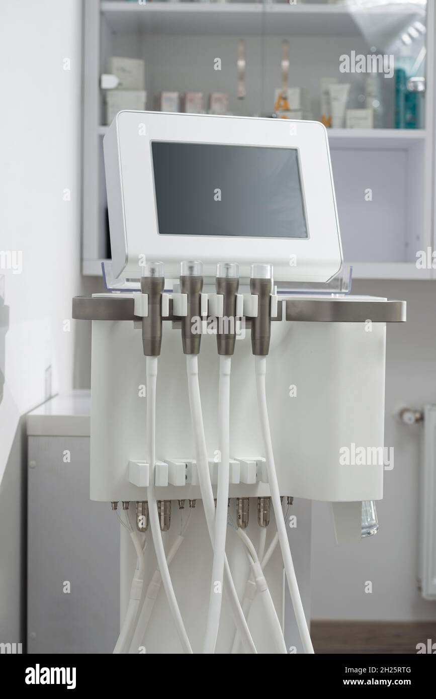 Photo of a tower machine with efficient skincare fluid-infusion ...