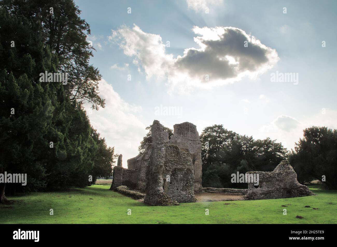 Weeting Castle, medieval manor house in the village of Weeting, Norfolk ...