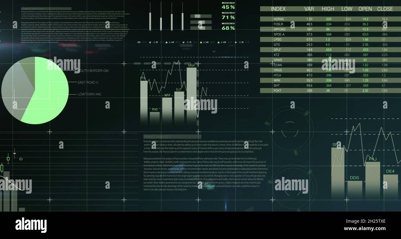 Different graphs and statistics Stock Photo - Alamy