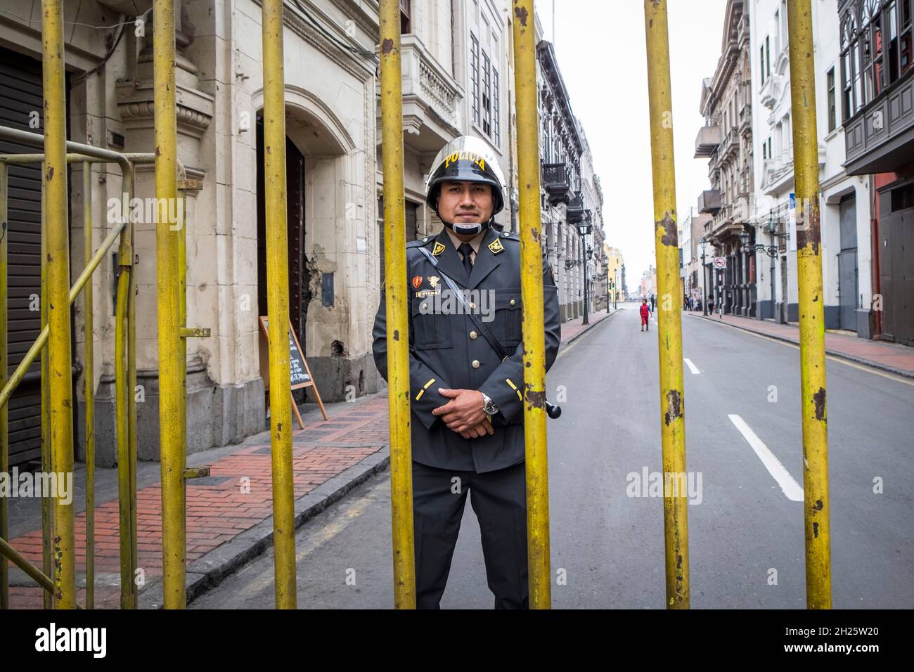 Peru, Lima, police Stock Photo - Alamy