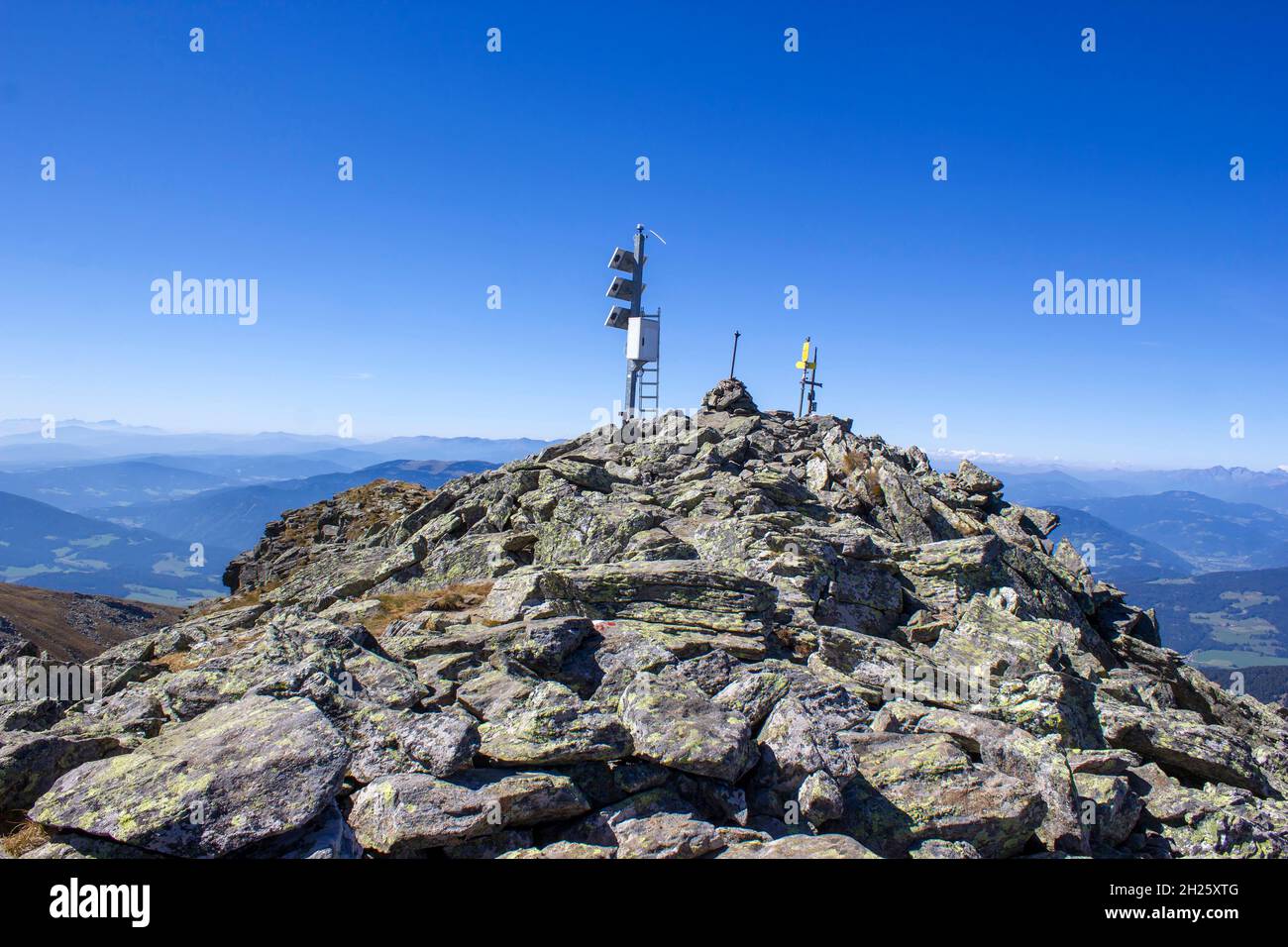 Landscape in Austian Alps - view from Kreiskogel, 2306 m, Steiermark ...