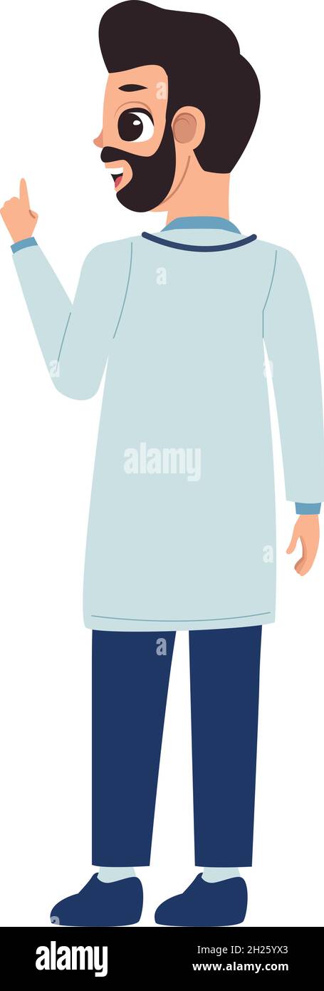 bearded doctor character Stock Vector Image & Art - Alamy