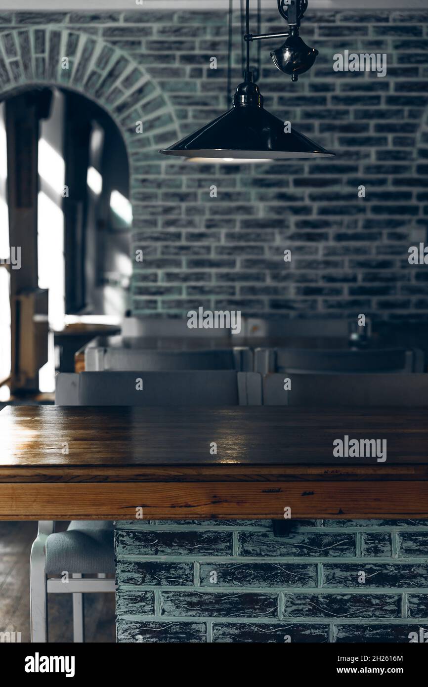 Beautiful shot of a detailed restaurant interior Stock Photo - Alamy