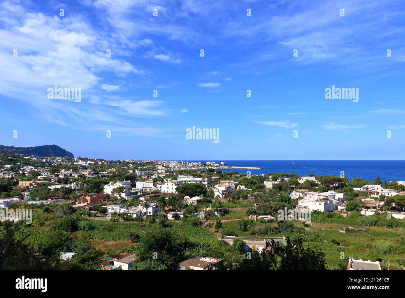 Aerial View of Forio, Ischia Island in Italy Stock Photo - Alamy