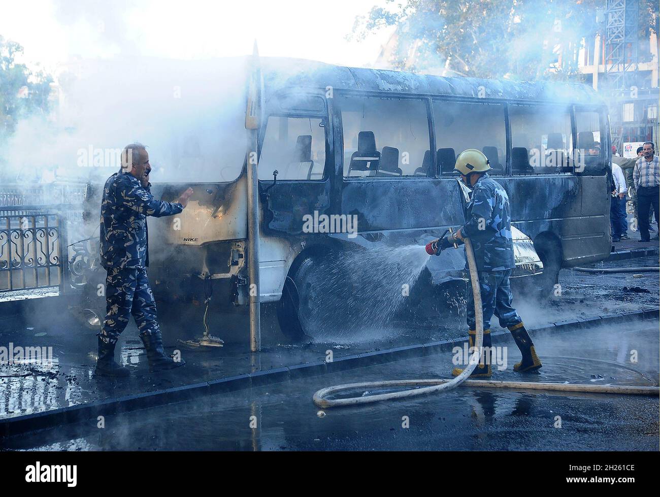 Exploded bus hi-res stock photography and images - Alamy