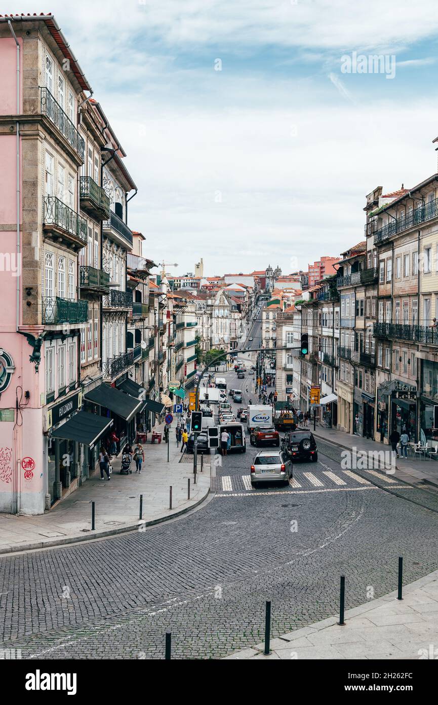 Porto city centre in autumn Stock Photo - Alamy