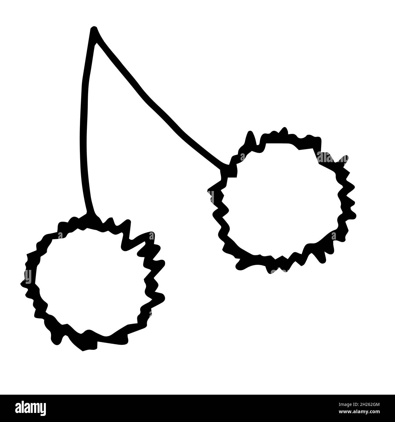 Vector illustration. Cute hat with pumpon isolated on a white ...