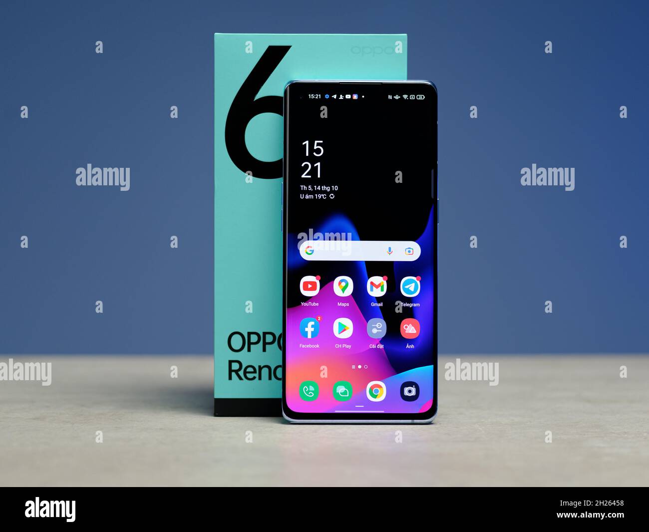 Ho Chi Minh, Vietnam - 27 May 2021: OPPO Reno 6 Pro review photos for ...