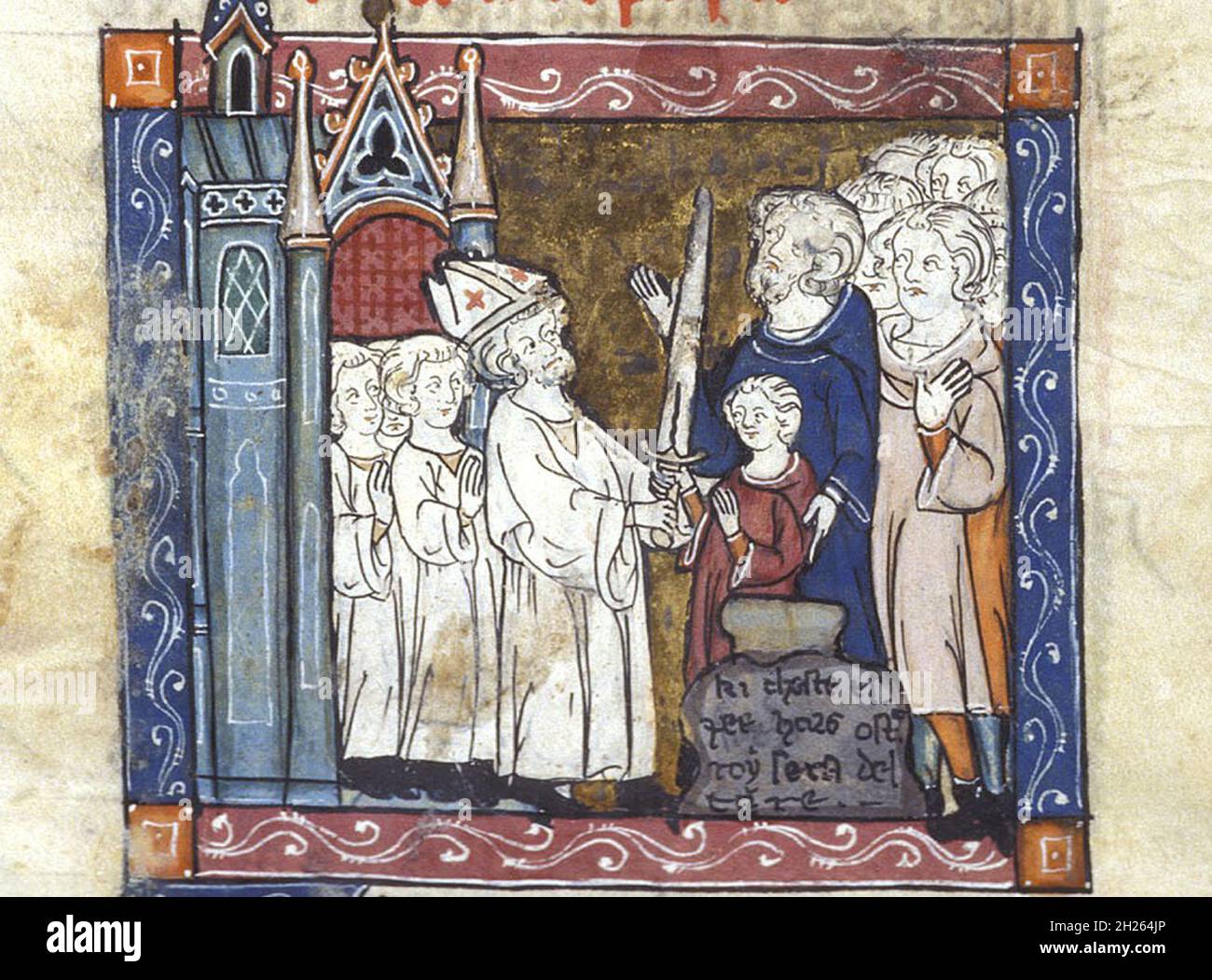 Vintage Arthurian Legend art Stock Photo - Alamy