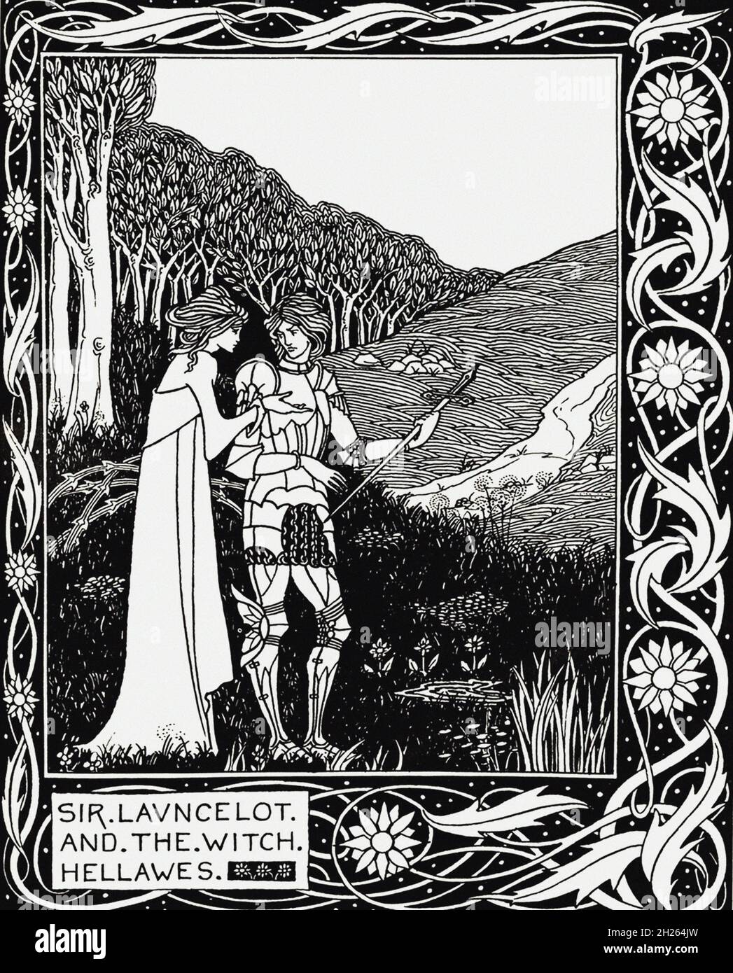 Vintage Arthurian Legend art Stock Photo - Alamy