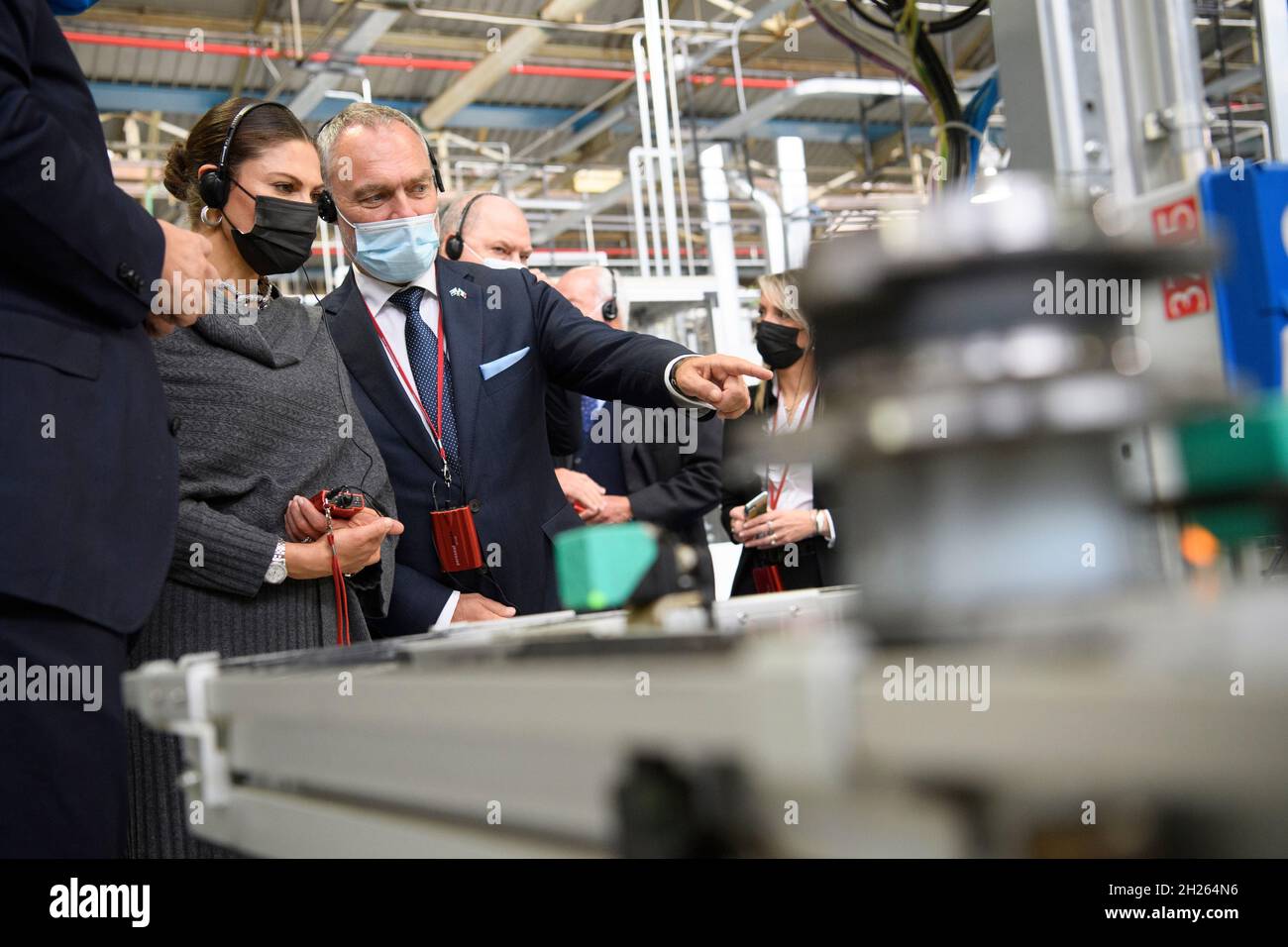 Crown princess victoria at the fiat factory in turin hi-res stock ...