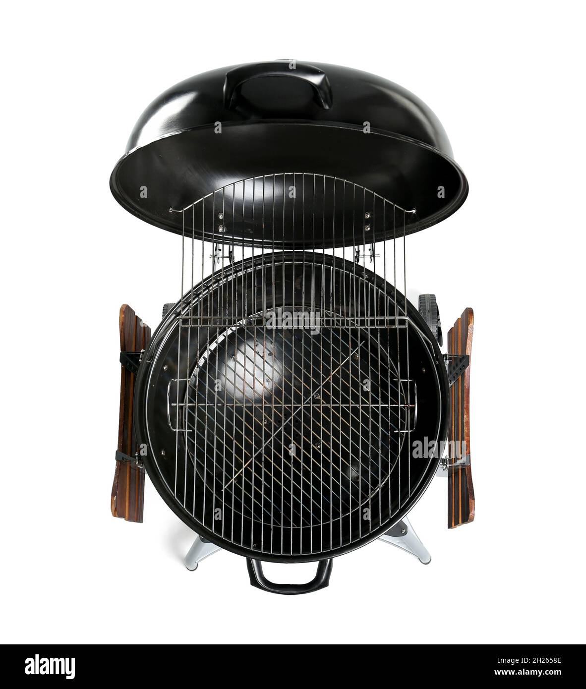 New modern barbecue grill on white background Stock Photo - Alamy