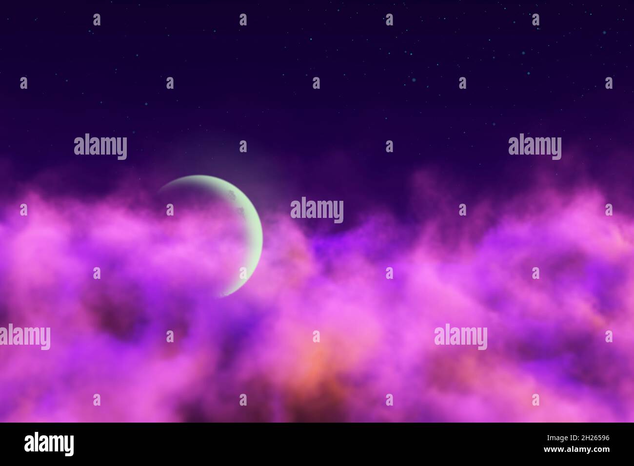 gothic mist with moon concept creative abstract background for clipart ...