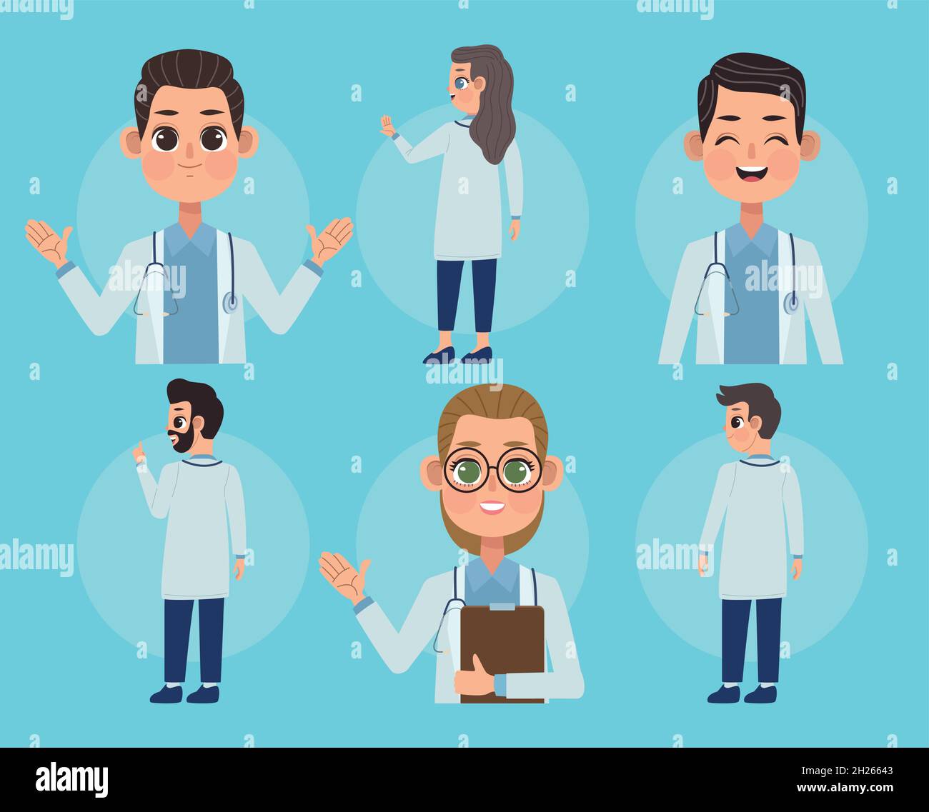 group of doctors Stock Vector Image & Art - Alamy