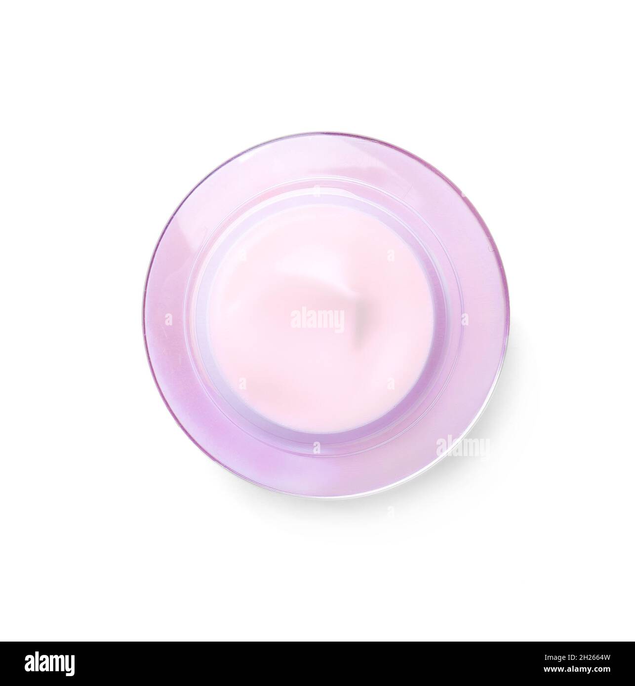 Jar of body cream on white background Stock Photo - Alamy